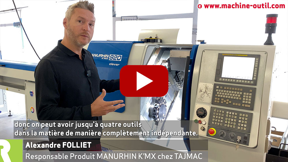 → Tour poupée mobile avec jusqu'à 4 outils en même temps dans la matière